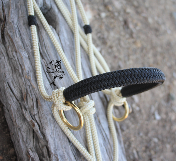 Side Pull/Riding Halter With Padded Nose and Poll With Or Without Chin ...