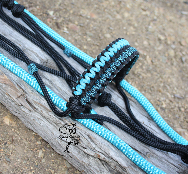 Rope Halter With Double Solomon Braid – Kaos Kords